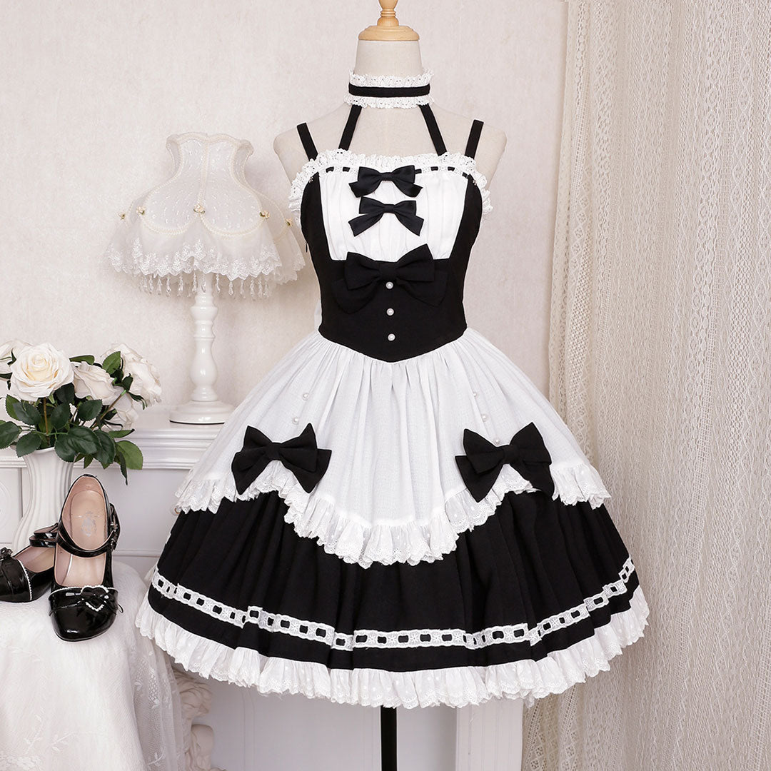 Lolita Bow Maid Dress SE23020