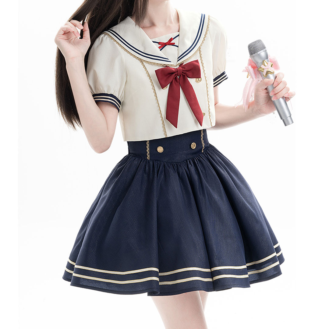 Bowknot Navy Sailor Set SE22843