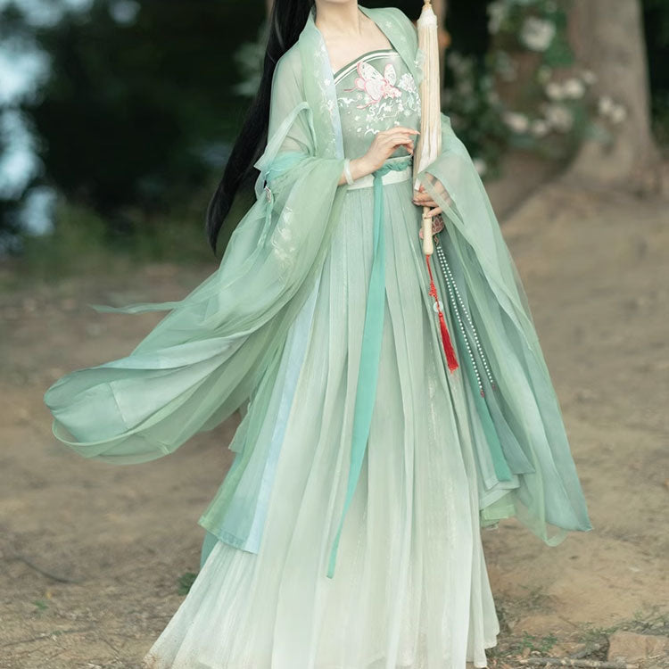 Butterfly Flower Hanfu Dress Set SE22713