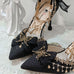 Lace Bow Butterfly Chain Shoes SE23453