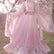 Pink Embroidered Flower Hanfu Dress Set SE22708