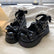 Rivet Bow Platform Shoes SE23169