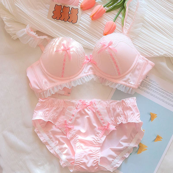 Sweet Lace Bow Underwear Set Se22798