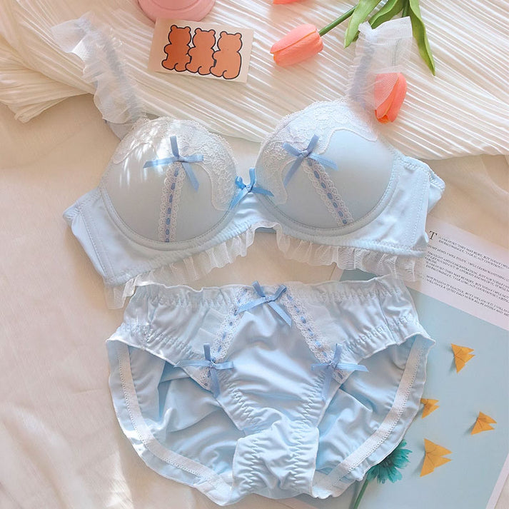 Sweet Lace Bow Underwear Set Se22798 Sanrense