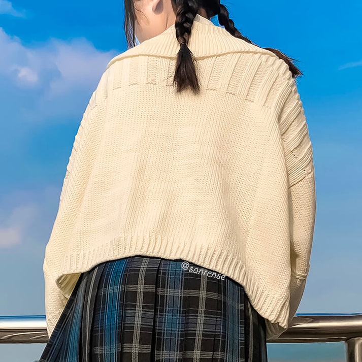 Japanese Knitted Cardigan Sweater SE21107 – SANRENSE